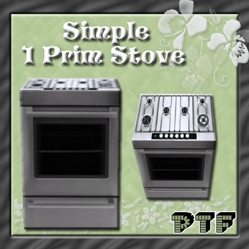 Second Life Marketplace Stove Small Silver